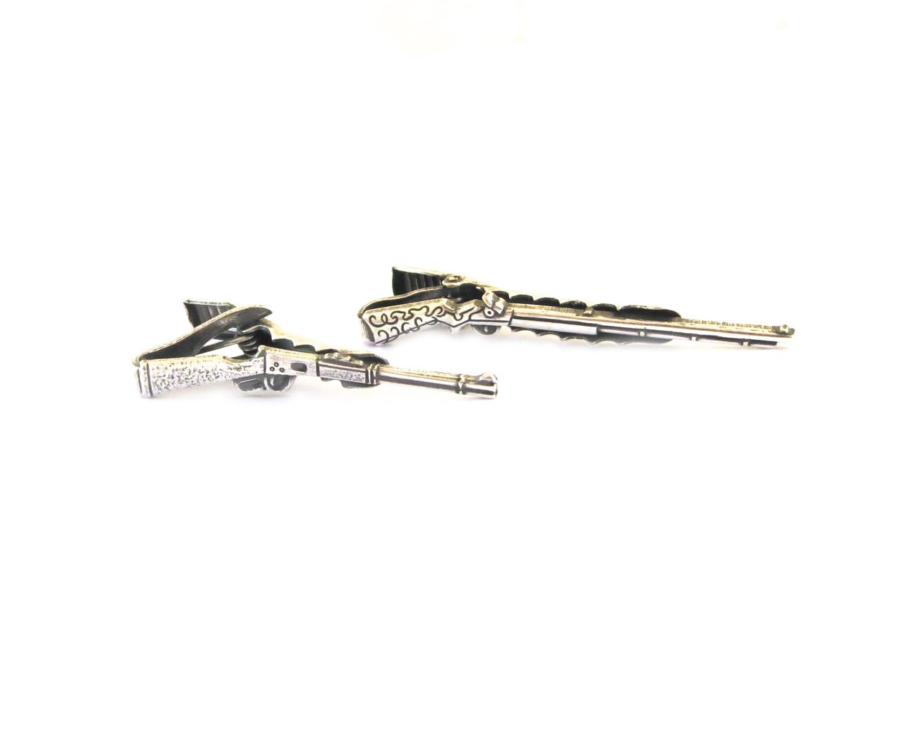 Rifle Tie Clip Rifle Tie Bar Sterling Silver or Brass - Etsy
