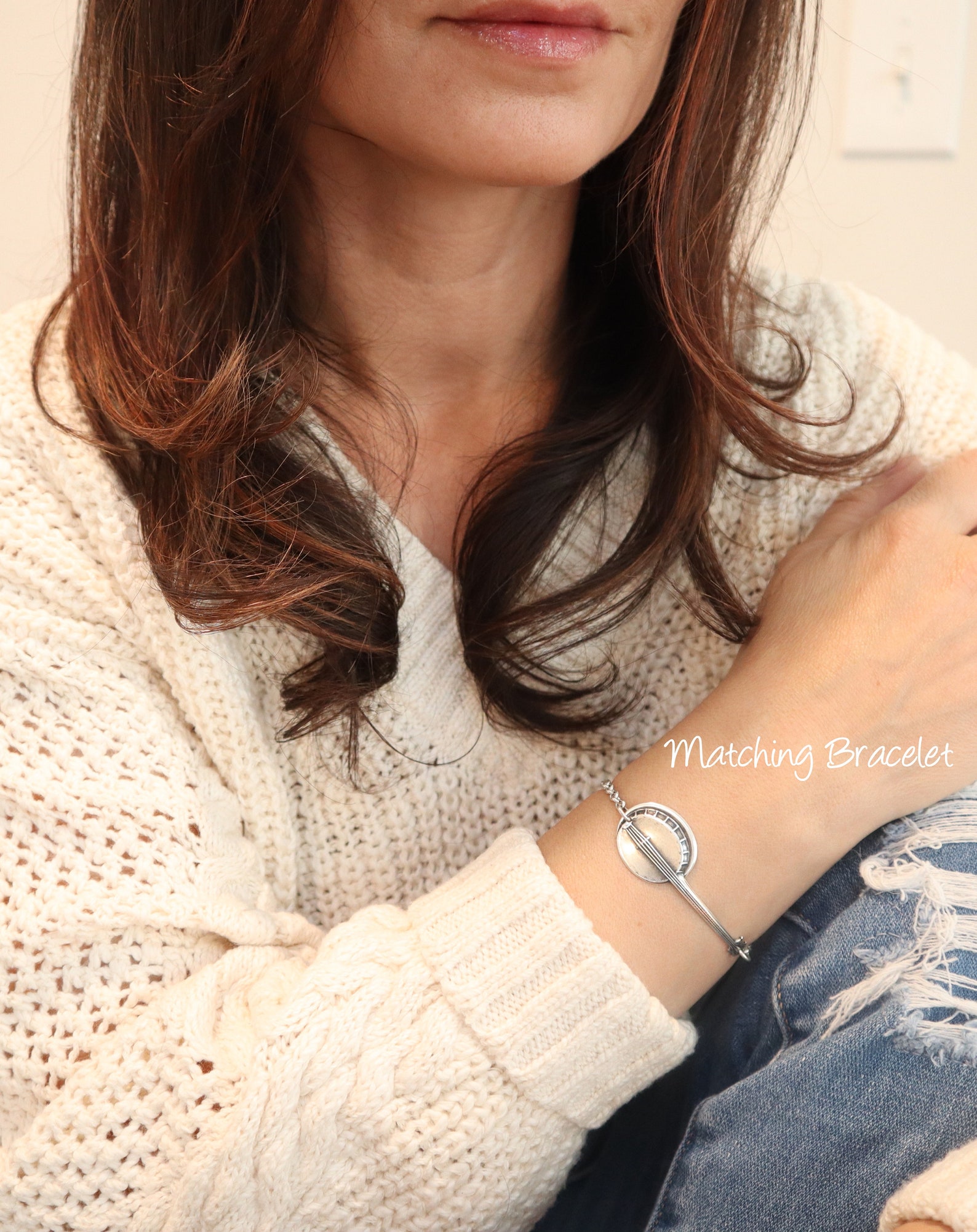 Banjo Ring Sterling Silver Finish Large Banjo Ring | Etsy