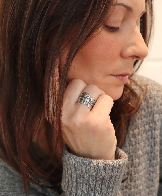 Violin Ring Viola Ring Adjustable Sterling Silver Finish or | Etsy