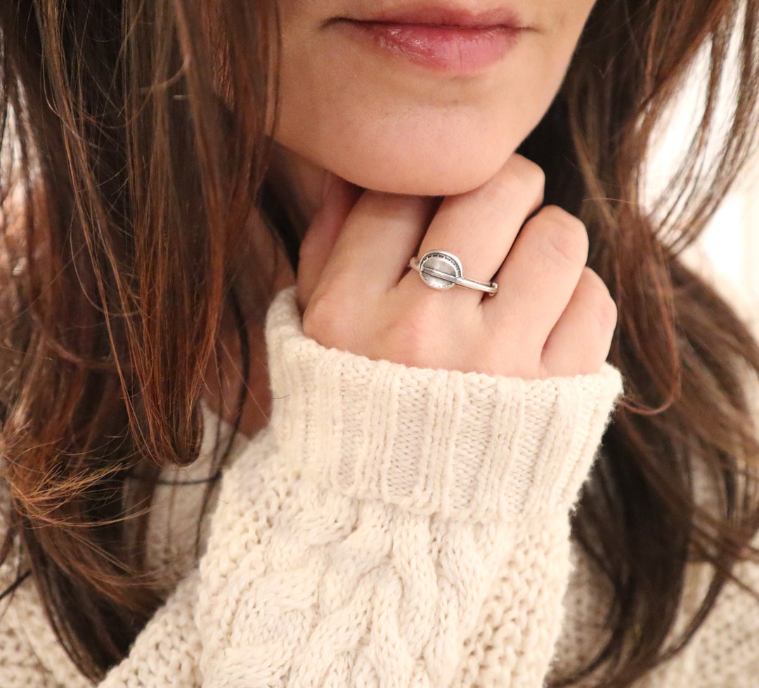 Small Banjo Ring, Sterling Silver, 24K Gold, Rose Gold Finishes, Banjo ...