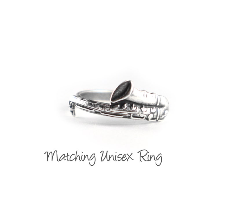 Small Saxophone Bracelet, Sterling Silver Finish - Etsy