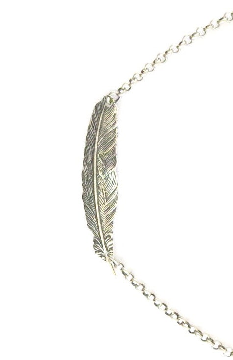 Feather Anklet Sterling Silver Finish and Antiqued Brass - Etsy