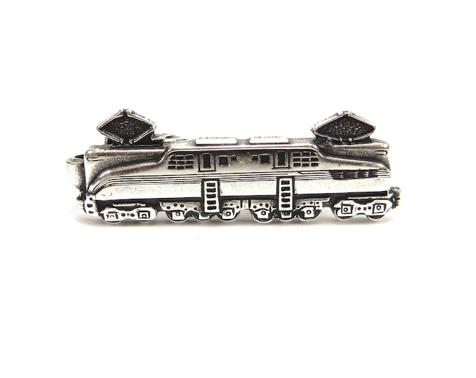 Train Tie Clip, Electric Locomotive Tie Bar, Train Tie Bar, Silver or ...