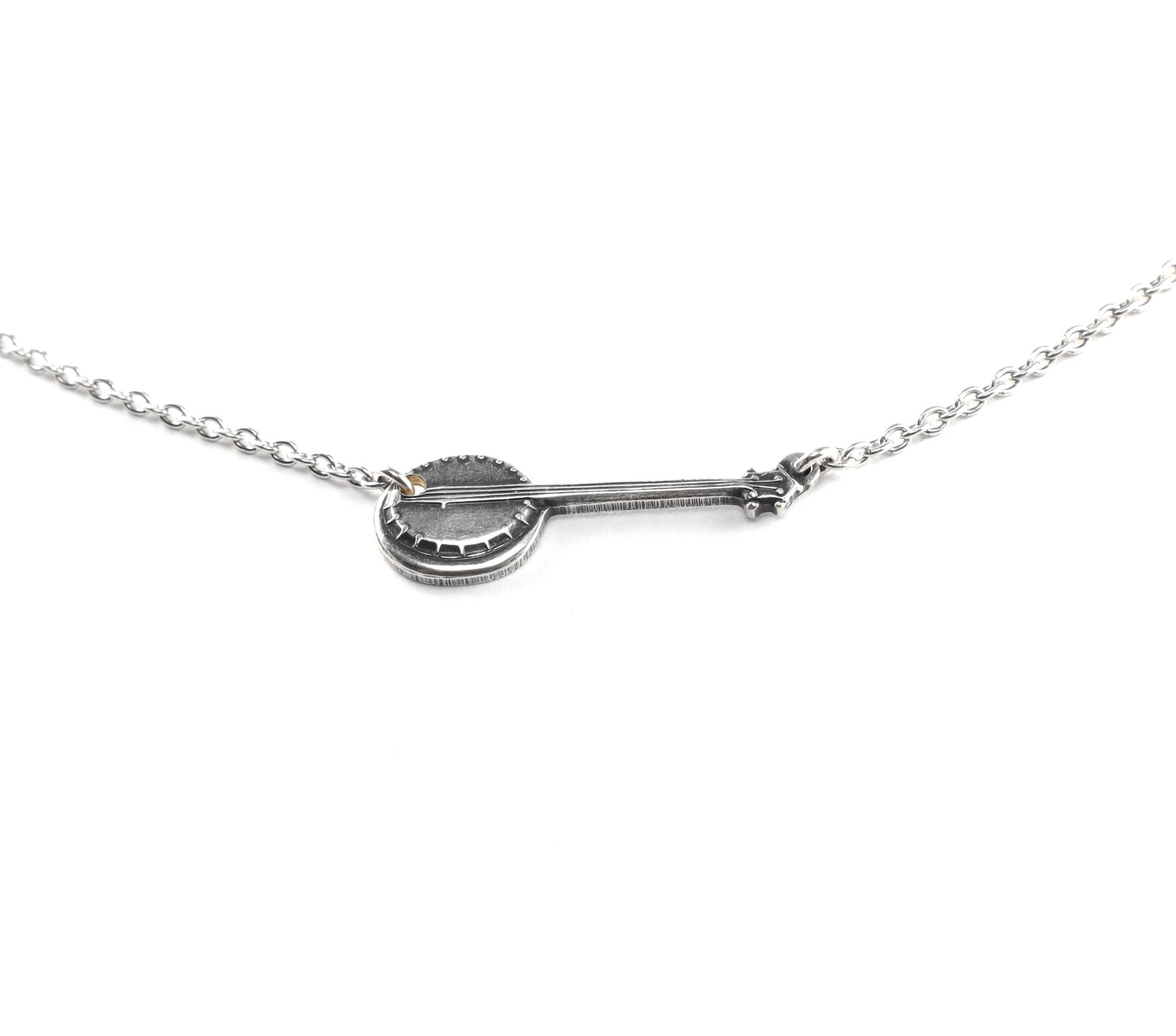 Small Banjo Necklace Banjo Jewelry Music Necklace Banjo | Etsy