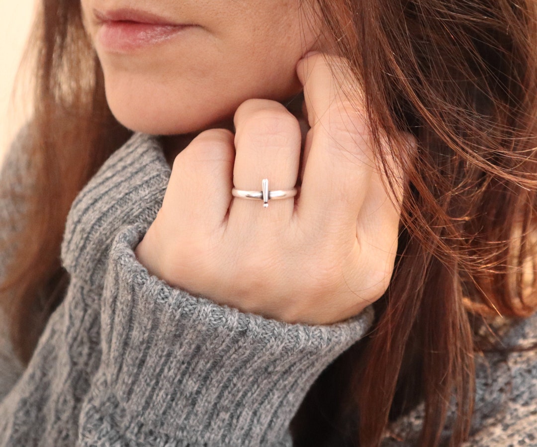 Exclamation Point Ring, Punctuation Jewelry, Grammar Ring, Sterling ...