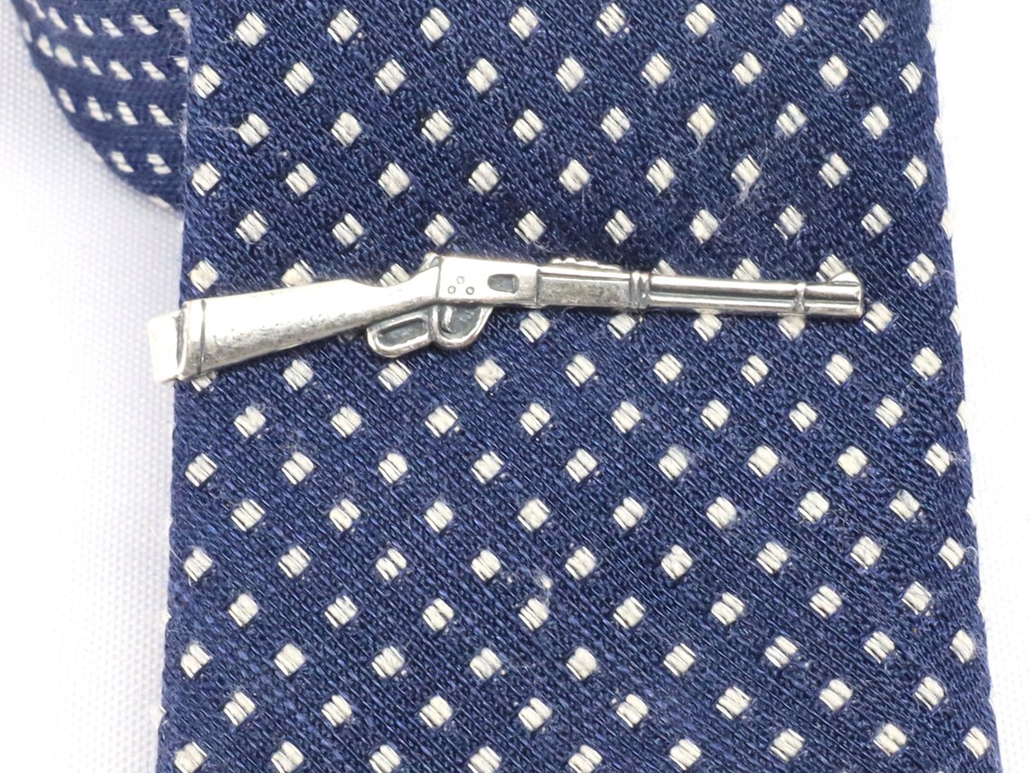 Rifle Tie Clip Rifle Tie Bar Sterling Silver or Brass - Etsy