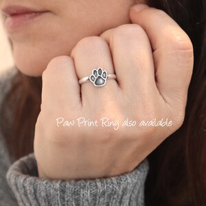 Dog Bone Ring, Sterling Silver, Gold, Rose Gold Finishes, Stacking Ring ...