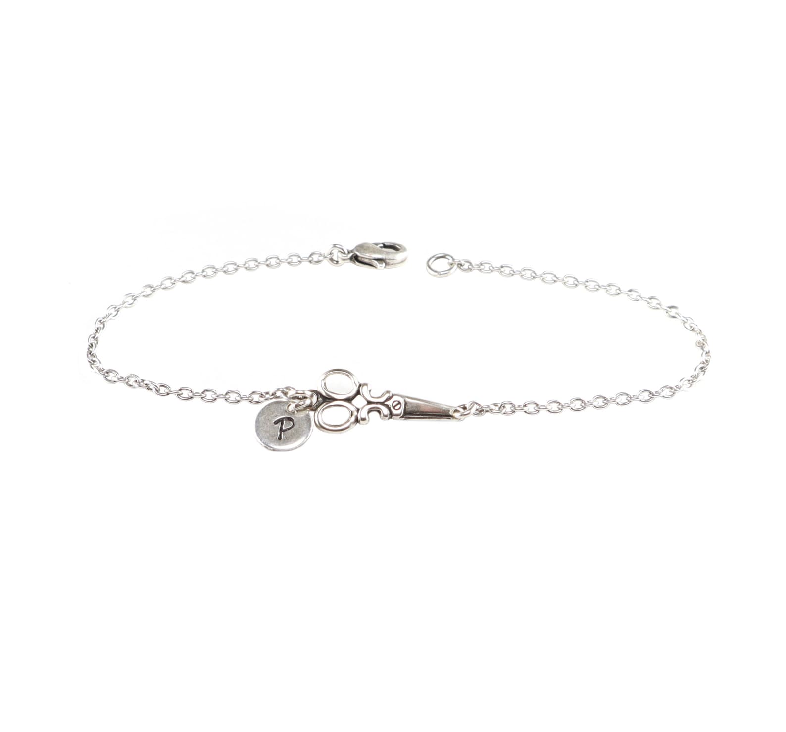 Small Scissor Bracelet, Sterling Silver, Gold, Rose Gold Finishes ...