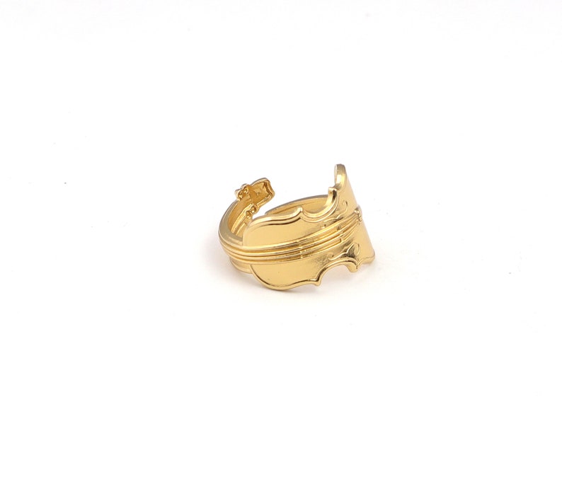 Violin Ring, Unisex Ring, Sterling Silver or Brass Finish, Violin ...