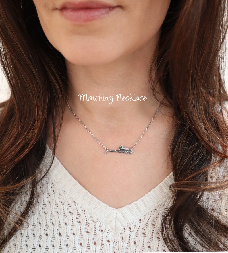 Small Saxophone Bracelet, Sterling Silver Finish - Etsy