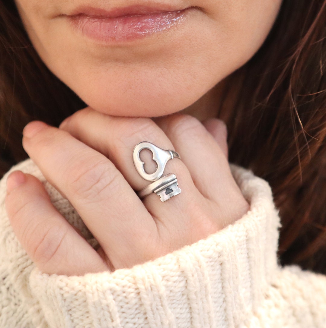 Infinity Key Ring, Key Ring, Sterling Silver Finish, Adjustable - Etsy