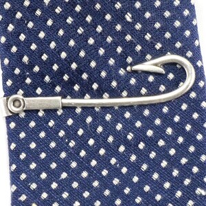Fish Hook Tie Bar Fishing Tie Bar Fish Hook Tie Clip | Etsy
