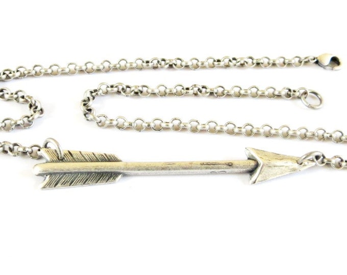 Steampunk Arrow Necklace Sideways Arrow Necklace - Etsy