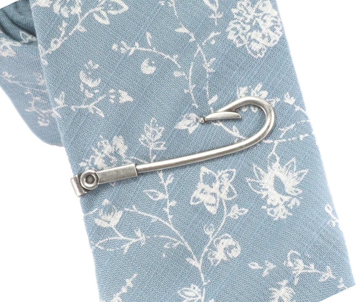 Fish Hook Tie Bar Fishing Tie Bar Fish Hook Tie Clip | Etsy