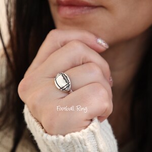 Small Basketball Ring, Sports Ring, Unisex Ring, Sterling Silver, 24K ...