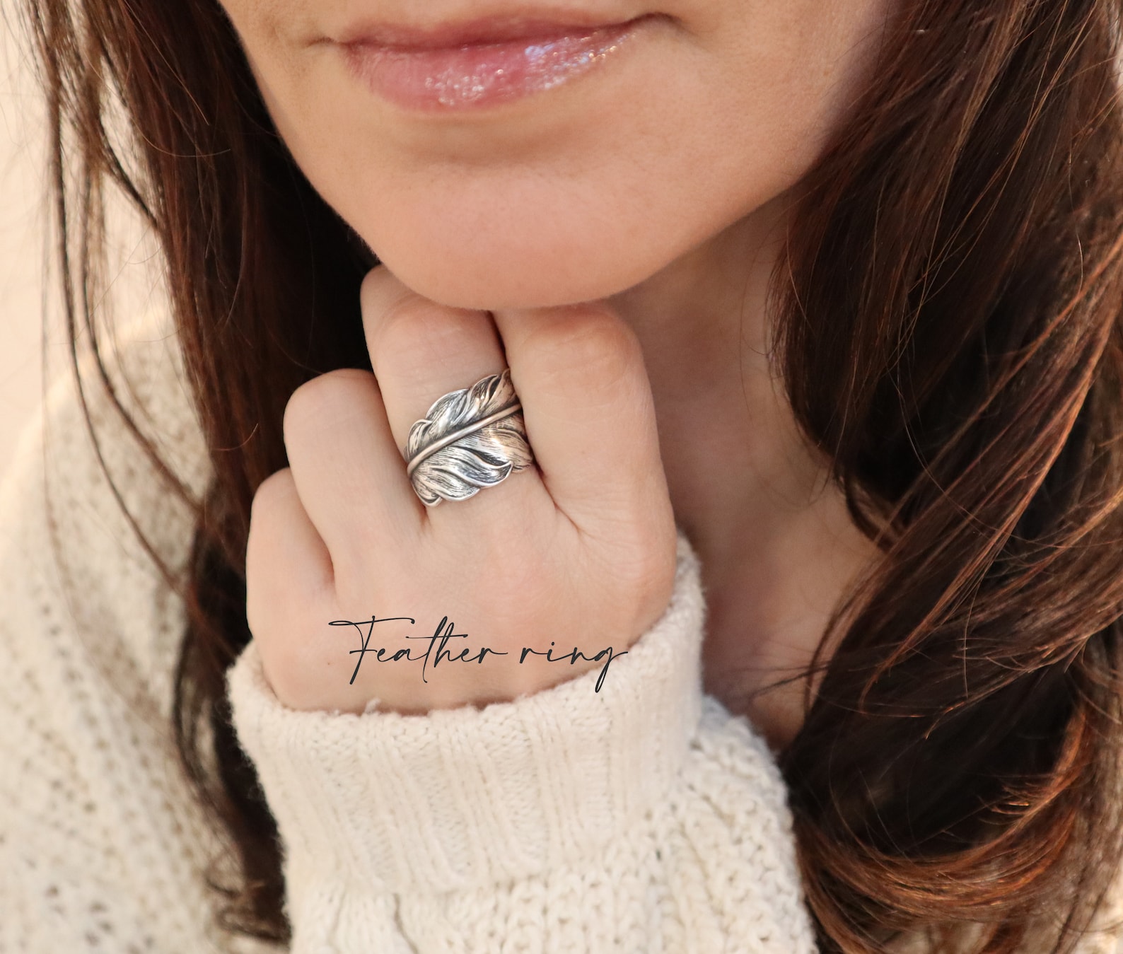 Feather Anklet Sterling Silver Finish and Antiqued Brass - Etsy