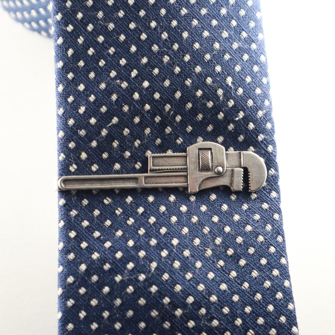 Pipe Wrench Tie Bar, Plumbers Wrench Tie Clip, Sterling Silver or ...