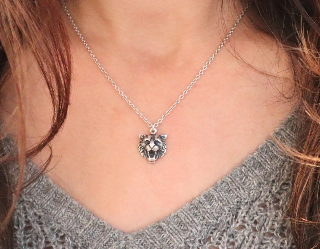 Tiger Necklace, Sterling Silver Finish, Bengals Necklace, LSU Necklace ...