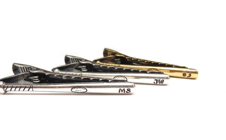 Baseball Bat Tie Bar Baseball Tie Clip Gifts For Him | Etsy