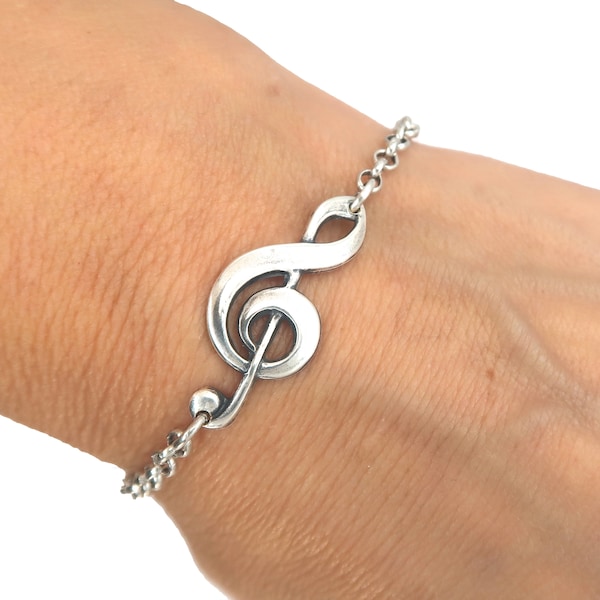 Music Note Bracelet - Etsy