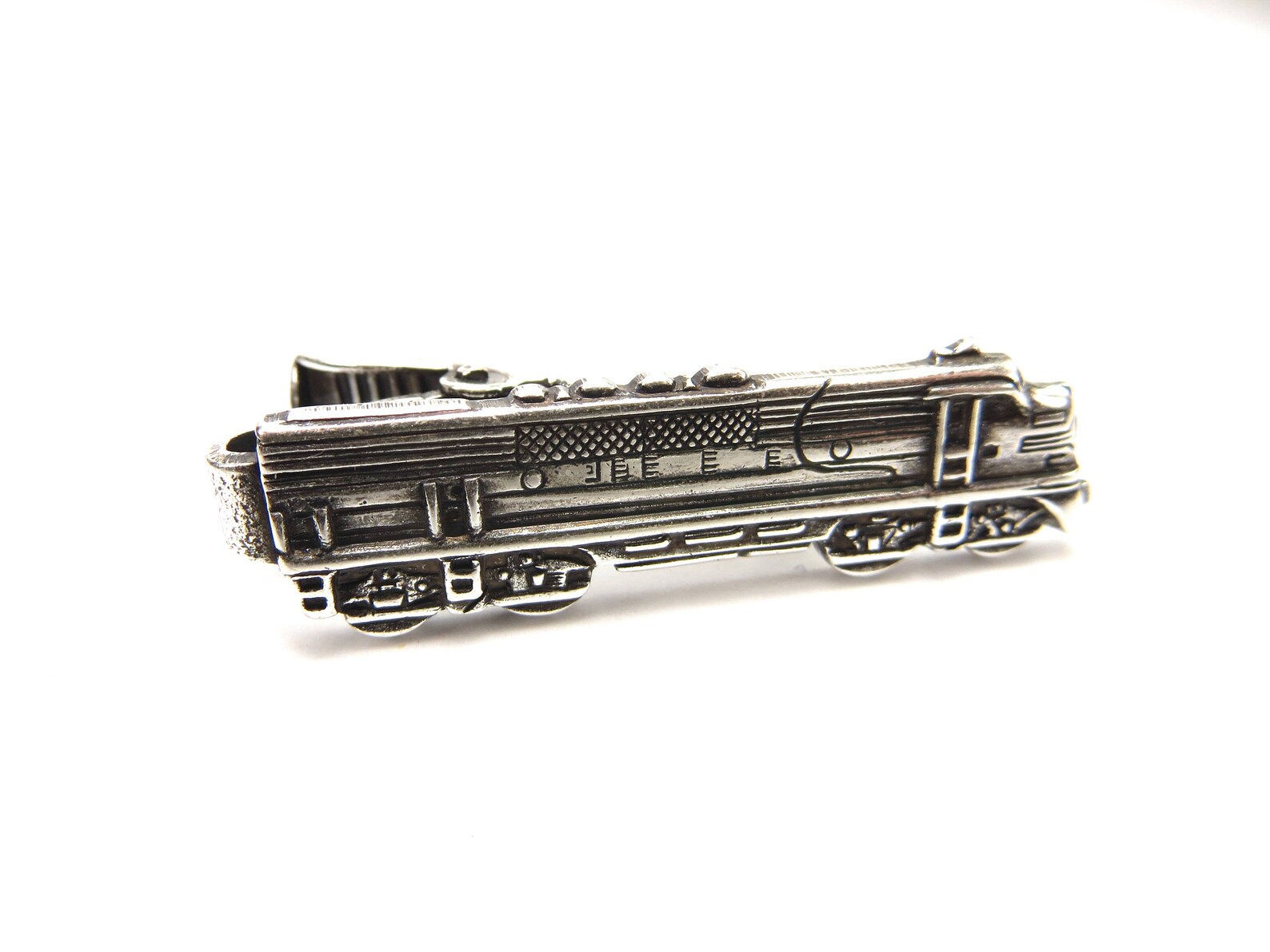 Train Tie Clip Santa Fe Locomotive Tie Bar Train Tie Bar - Etsy