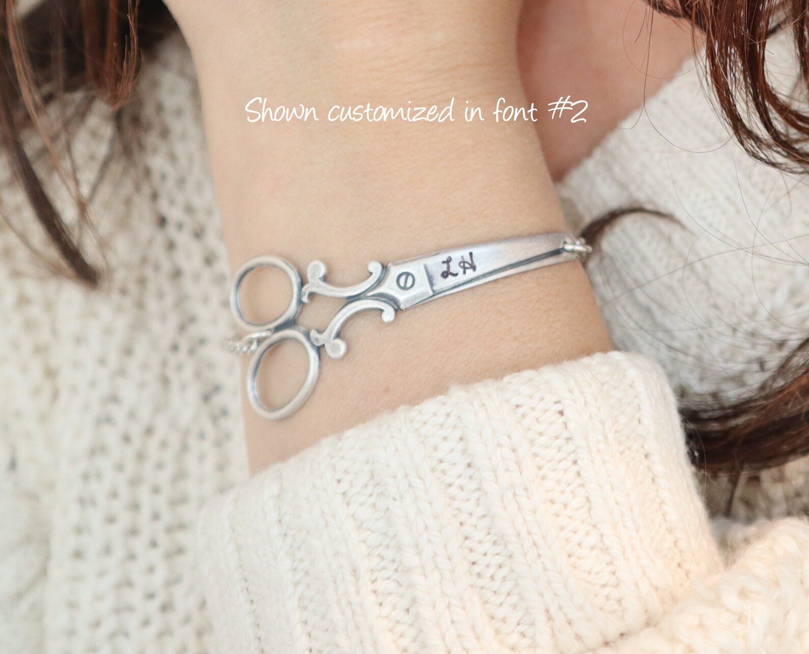 Large Scissor Bracelet Scissor Jewelry Sterling Silver | Etsy