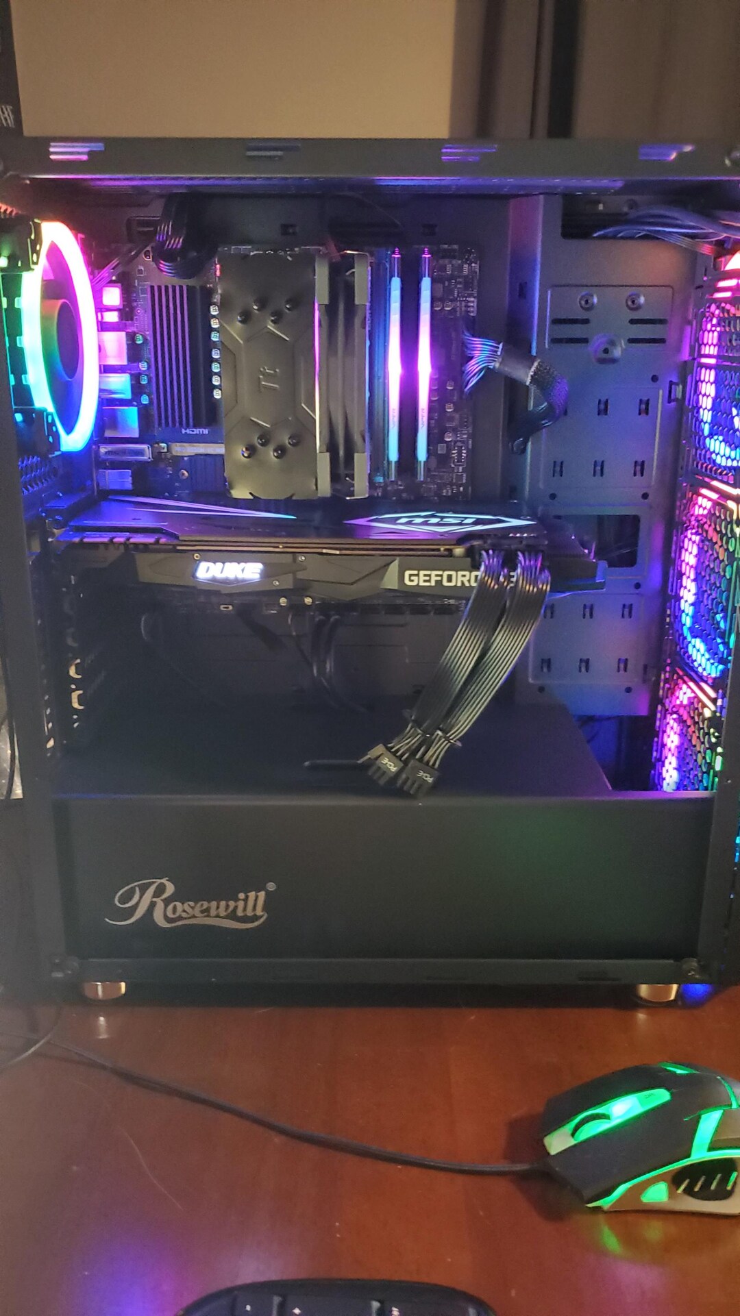 Custom Gaming RGB Desktop Computer/ Ryzen 7 5700X/ 32gb RAM/ GTX 1080ti ...