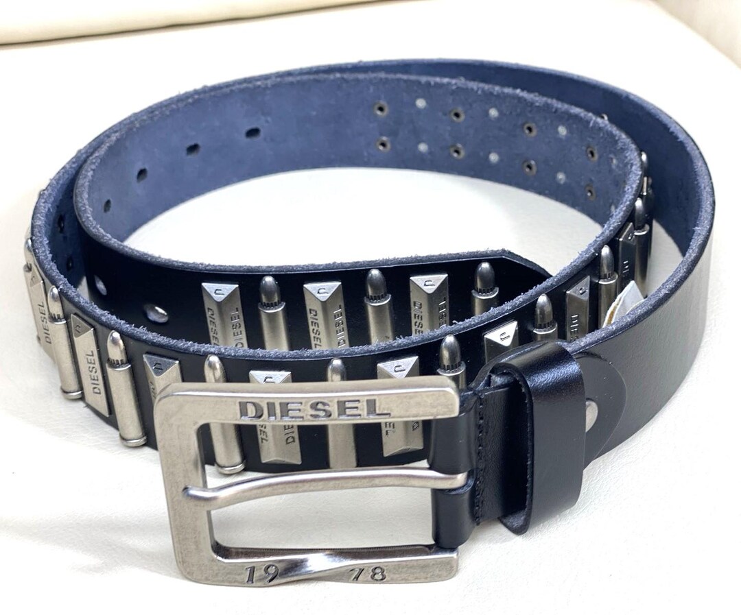 Diesel "gangster" Belt With Bullets - Etsy