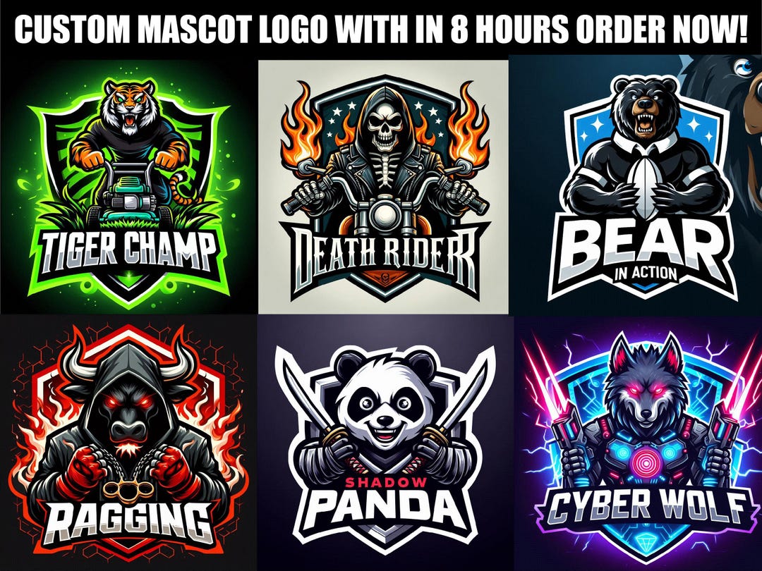Custom Mascot Logo Design Within 8 Hours, Mascot Logo Creator, Custom ...
