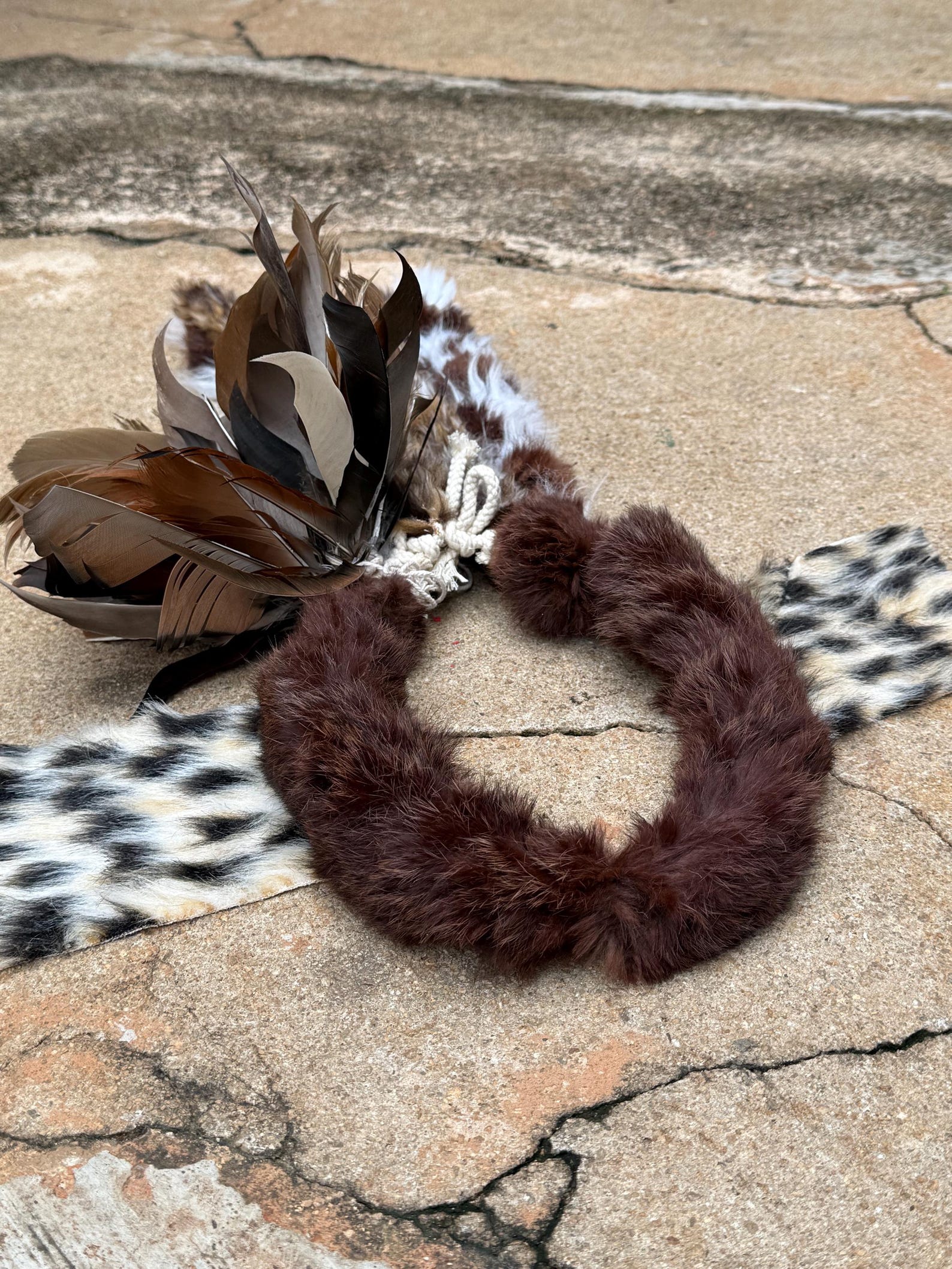 Traditional Zulu Warrior / Chief Headband - Umqhele - Otter - FULL SET ...