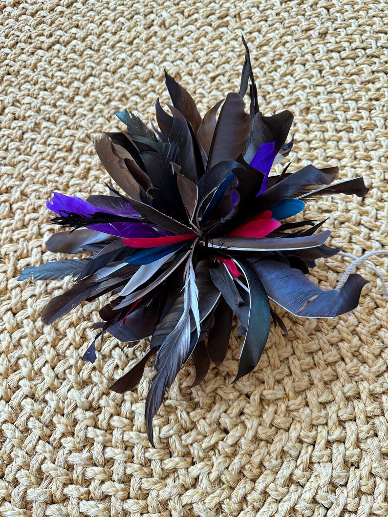 Traditional Zulu Feathered Headdress - Iqubu / Idlokolo Lezimphaphe - Etsy