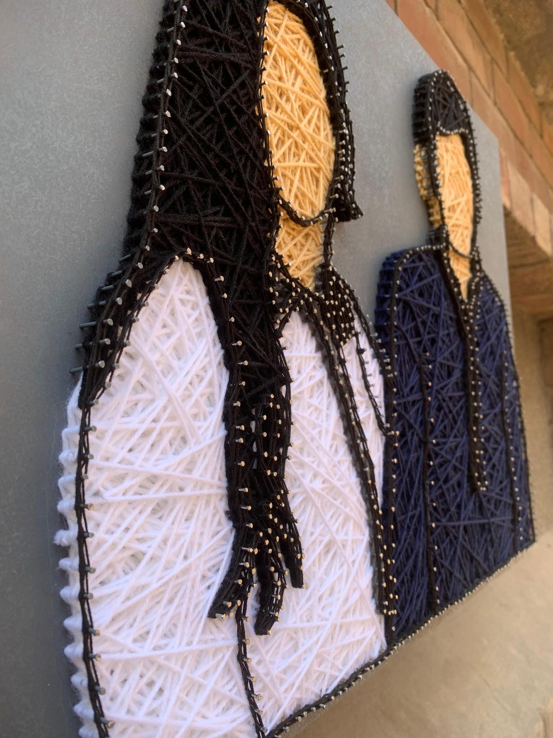 Customized Portrait Couple String Art | MADE TO ORDER | Personalized String Art Portrait ...