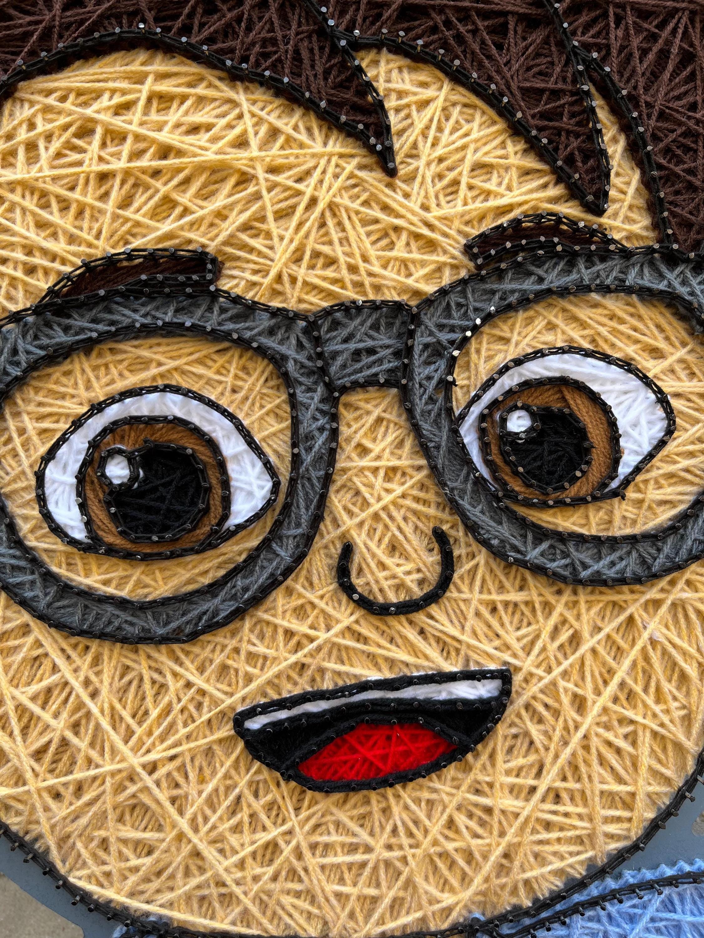Custom Animated Character String Art: Handmade Portrait Gift - Etsy