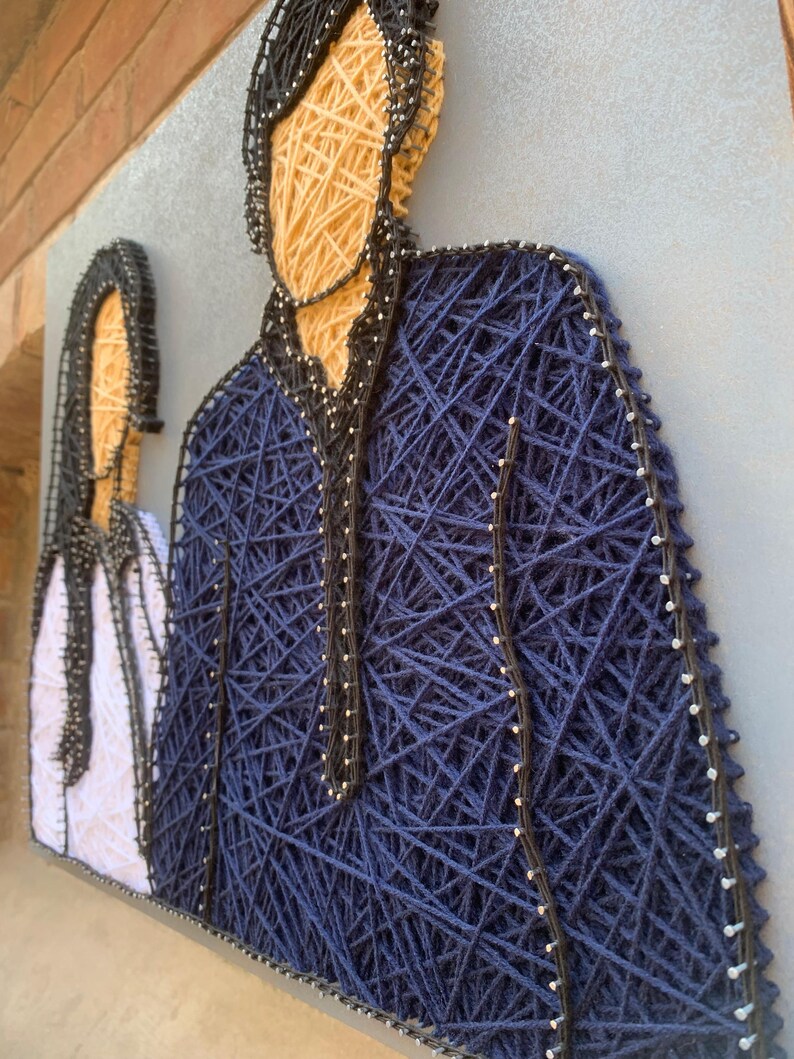 Customized Portrait Couple String Art | MADE TO ORDER | Personalized String Art Portrait ...