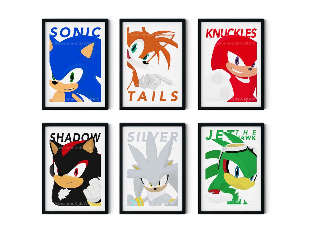 Sonic the Hedgehog Art Prints: Kids Room Decor (A3, A4, A5) - Etsy