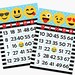 Emoji Bingo Cards 12 Emoji Printable Bingo Card Emoji Printable Party ...