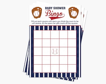 Baseball Baby Bingo | Etsy