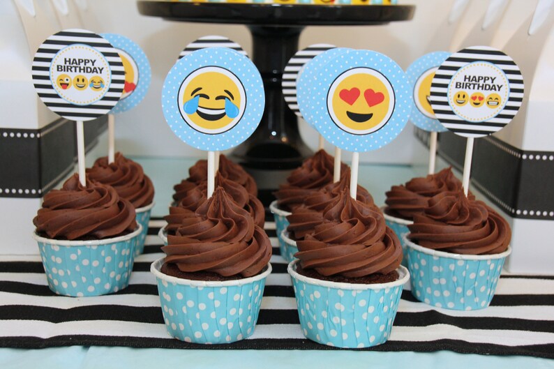 Emoji Party Decor Emoji Birthday Decorations Smiley Face - Etsy