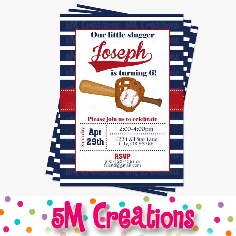 Baseball Birthday Party Printable Package Baseball Party - Etsy