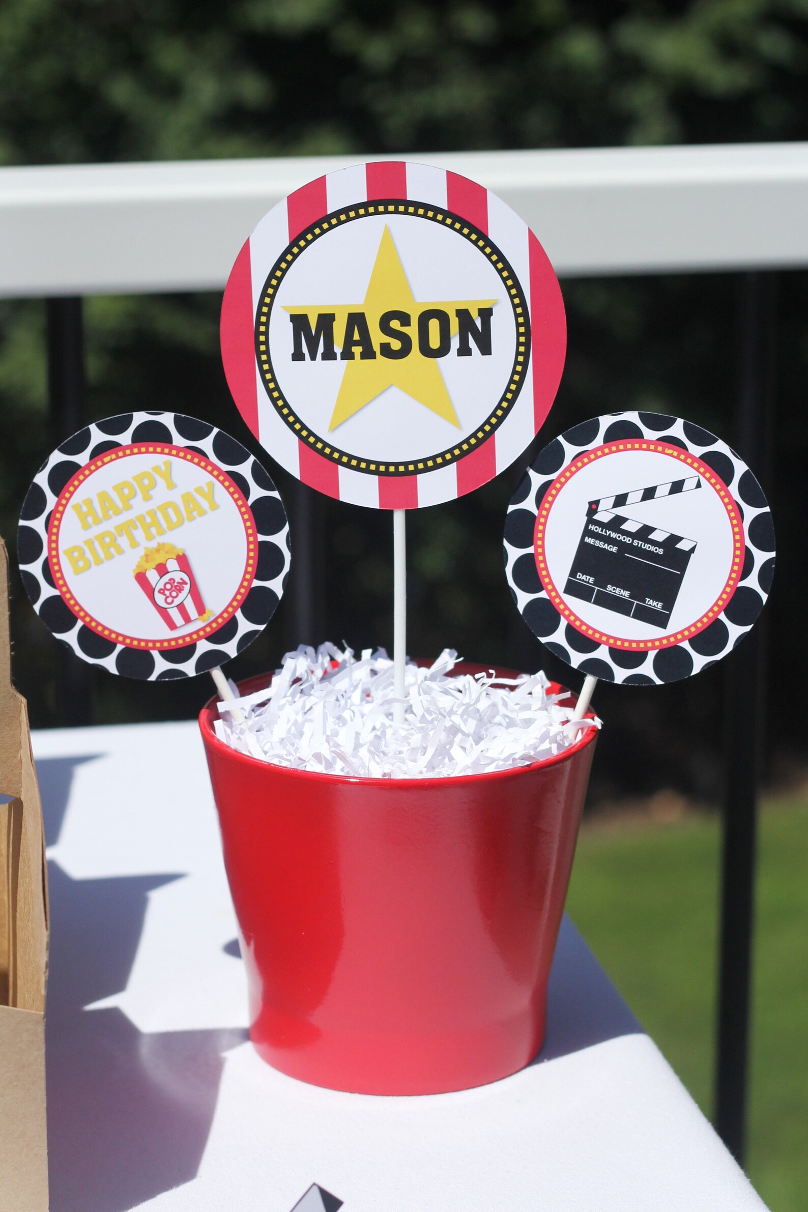 Movie Night Birthday Party Decor EDITABLE Printable Instant - Etsy