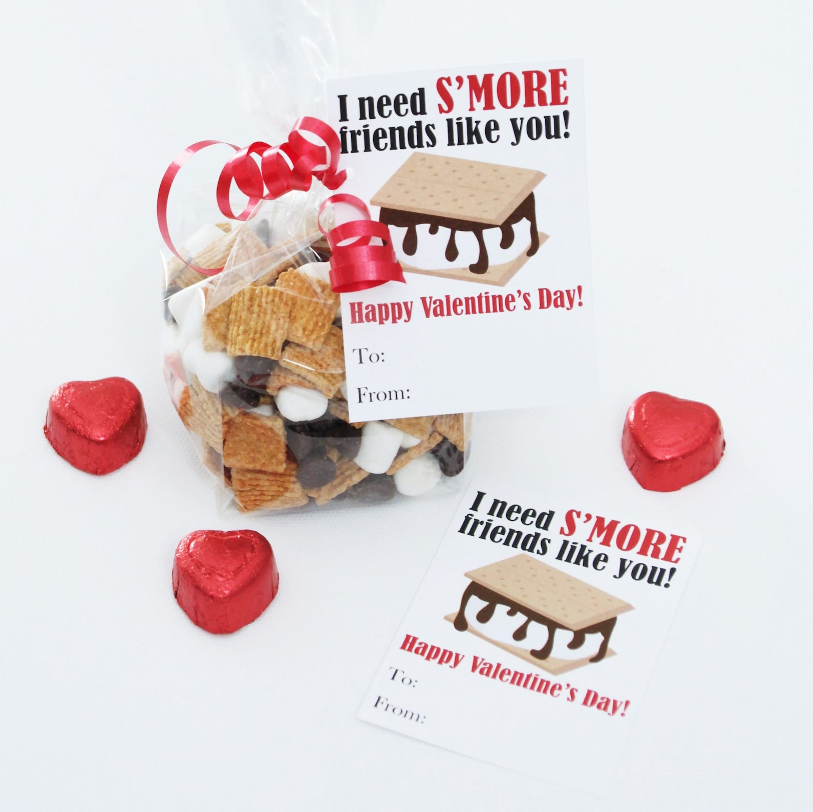 Printable Smore's Valentines Day Card - School Valentines Day Card ...