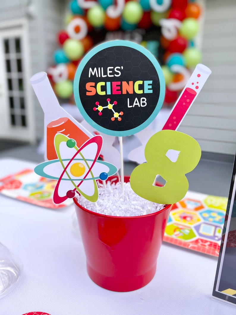 Science Party Decor - Printable Party Package - Science Birthday Party ...