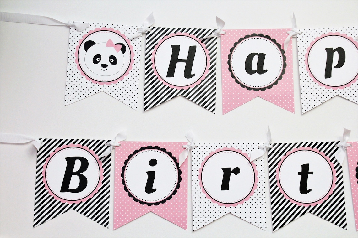 Panda Party Decor Panda Birthday Party Printables - Etsy