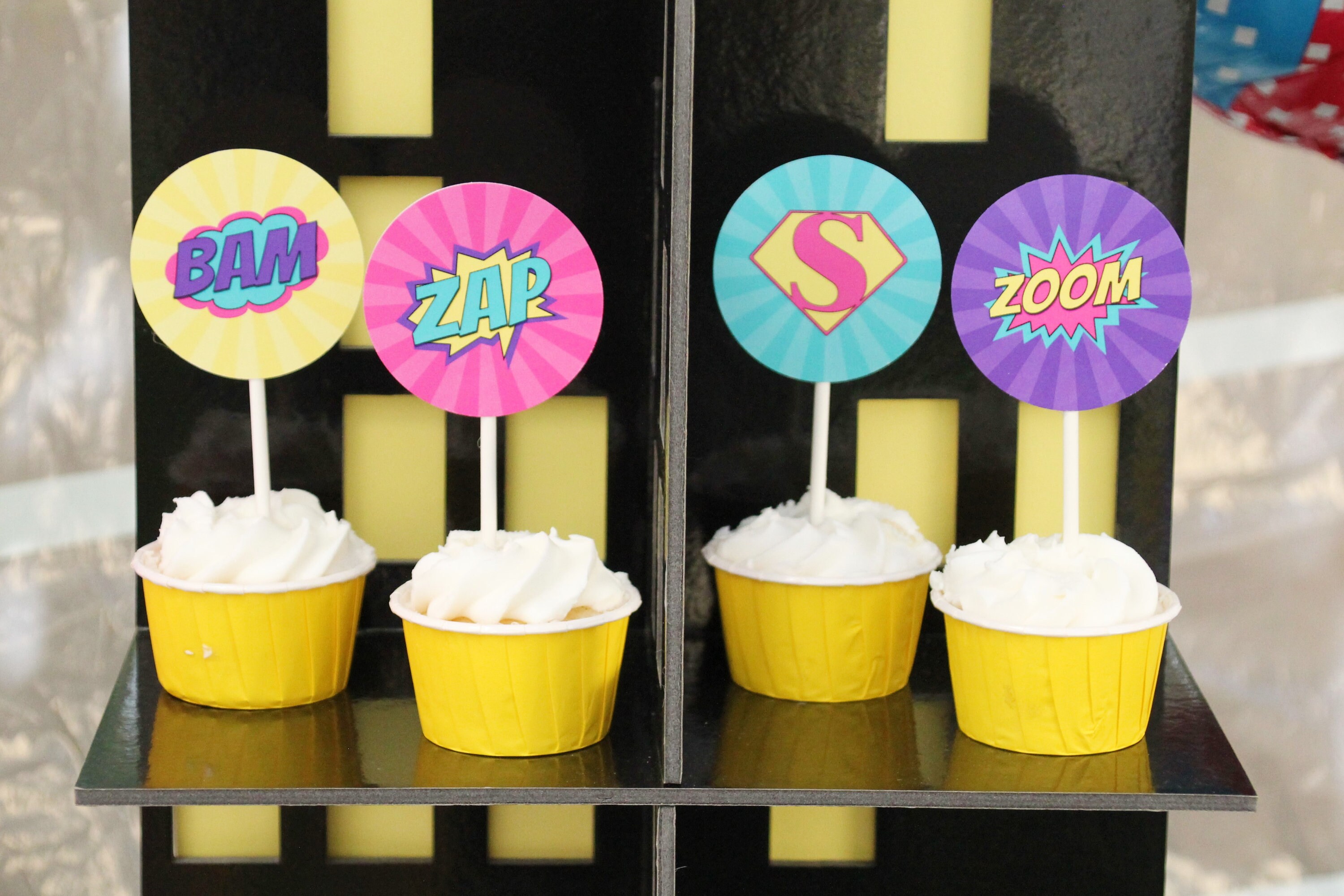 Girl Superhero Birthday Party Decor EDITABLE Printable | Etsy