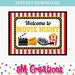 Movie Night Sign Printable Instant Download PDF Movie Night Backdrop ...