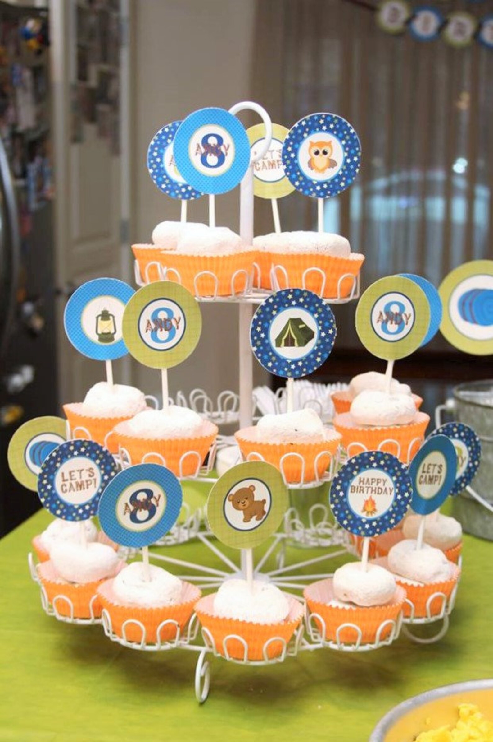 Camping Birthday Party Printable Decorations Boy Camping Party Camp Out ...