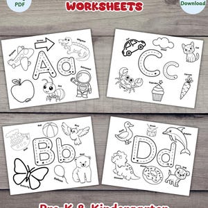 Alphabet Coloring Pages & Letter Tracing Worksheets | A–Z Preschool ...