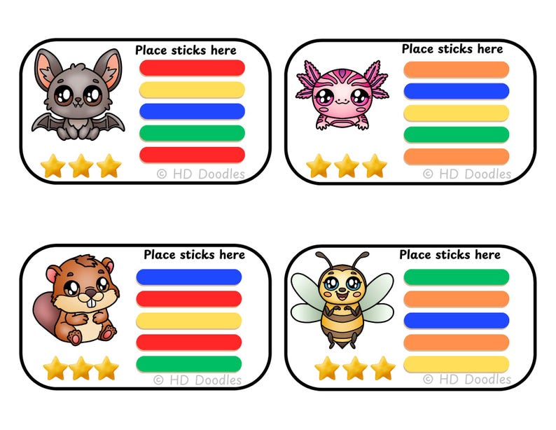 Popsicle Stick Activities for Preschool | Fine Motor Skills Printable ...
