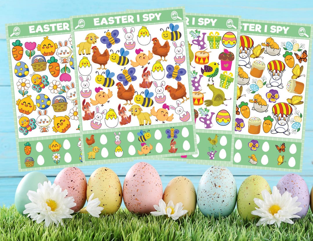 Easter I Spy | Printable Easter Game | Easter Activity for Kids and ...
