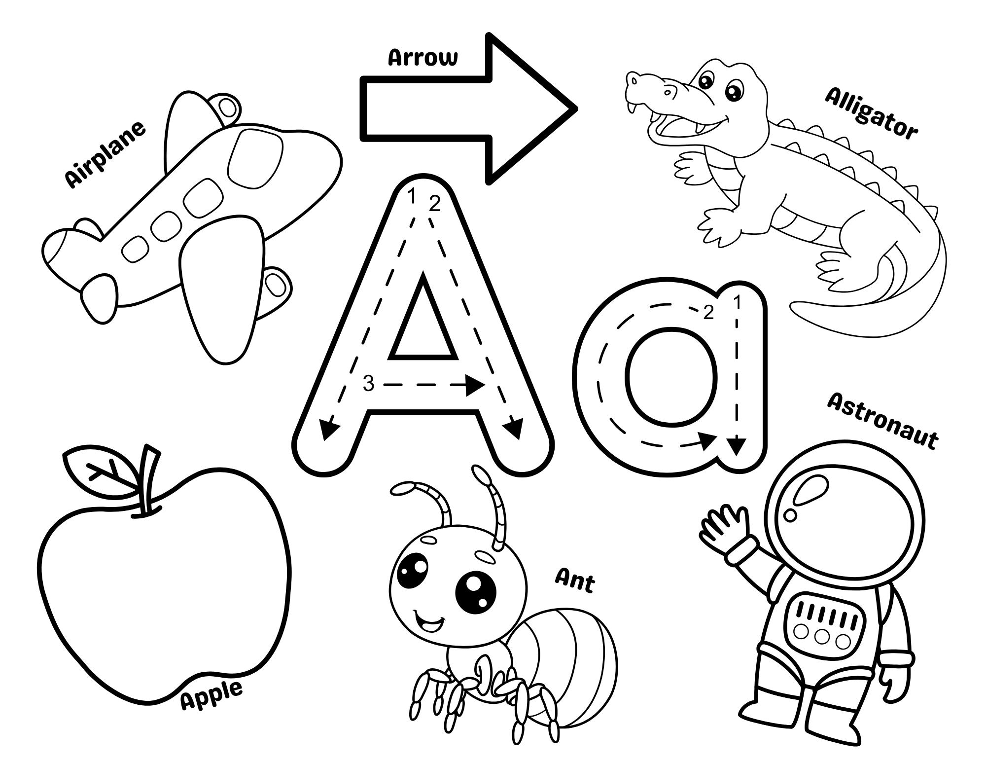 Alphabet Coloring Pages, Preschool Coloring Pages, Preschool Activity ...